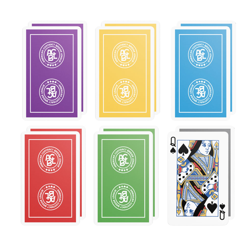 Traditional Coated ACBL Bridge Playing Cards (Regular Index) - 12 ...