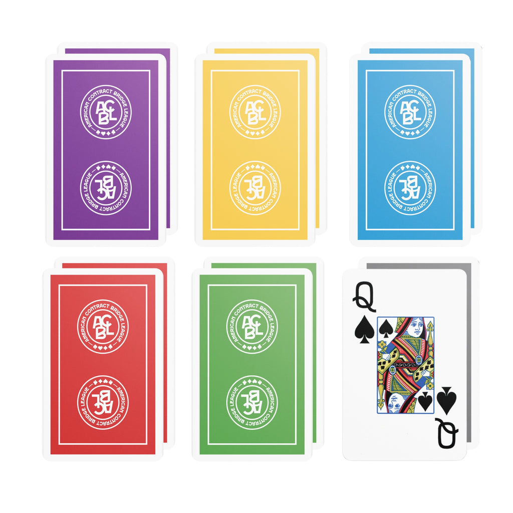 Jumbo Index 6 Boxed Double Decks - New ACBL Logo - Traditional Coated ...
