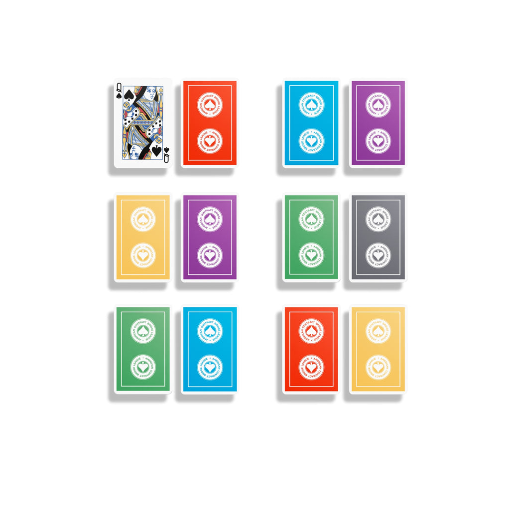Traditional Coated ACBL Bridge Playing Cards (Regular) - 6 Boxed Doubl ...