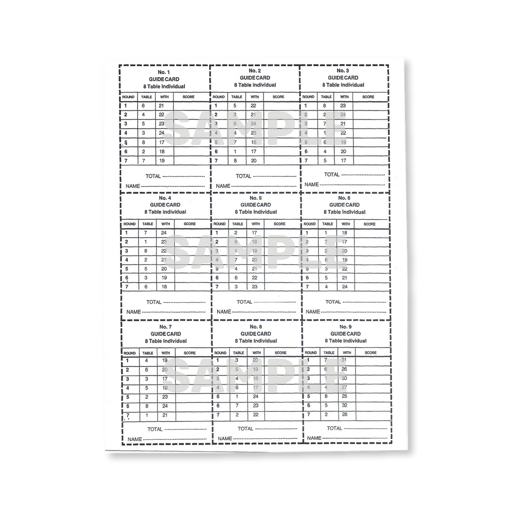 8 Table Ardisson Movement - Printable Download – Baron Barclay Bridge ...