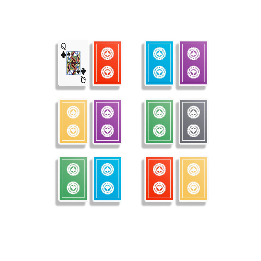 Traditional Coated ACBL Bridge Playing Cards (Jumbo Index) - 6 Boxed D ...