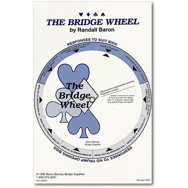 The Bridge Bidding Wheel - Responses to Common Bids - Teaching Aid ...