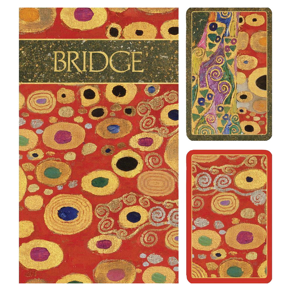 Caspari Bridge Gift Set - Jumbo Index Viennese Nouveau- 1 Double Deck ...