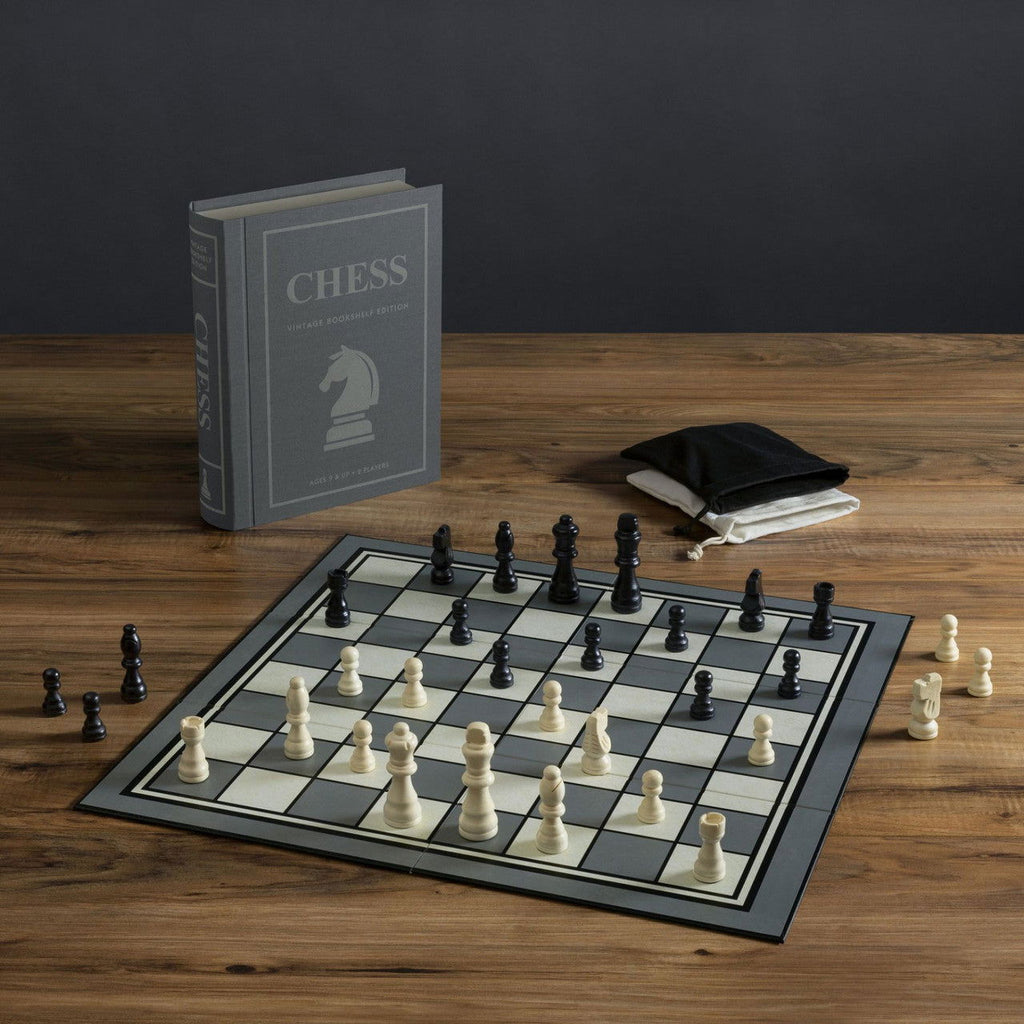 Chess Vintage Bookshelf Game – Baron Barclay Bridge Supply