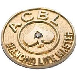 Diamond Life Master 18K Gold Plated Tie Tac – Baron Barclay Bridge Supply