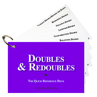 Doubles & Redoubles Quick Reference Deck – Baron Barclay Bridge Supply
