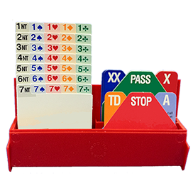 Pocket Style Bidding Box with Lacquered Cards - Sold separately only ...