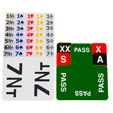 SuperBridge Box Symmetrical Plastic Replacement Cards (Set of 4 ...