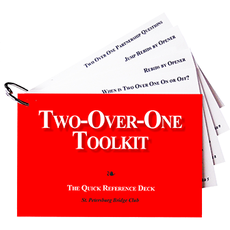 Two Over One Quick Reference Deck – Baron Barclay Bridge Supply