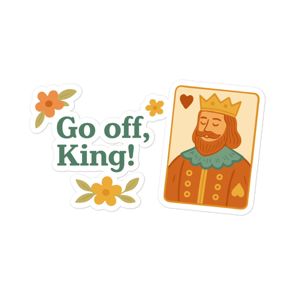 "Go off, King!" Sticker – Baron Barclay Bridge Supply
